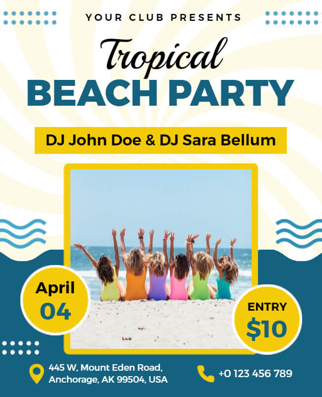 25+ Beach Party Flyers for 2023