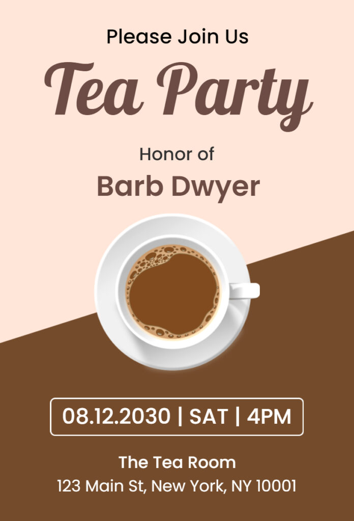 20+ Tea Party Flyers for 2023