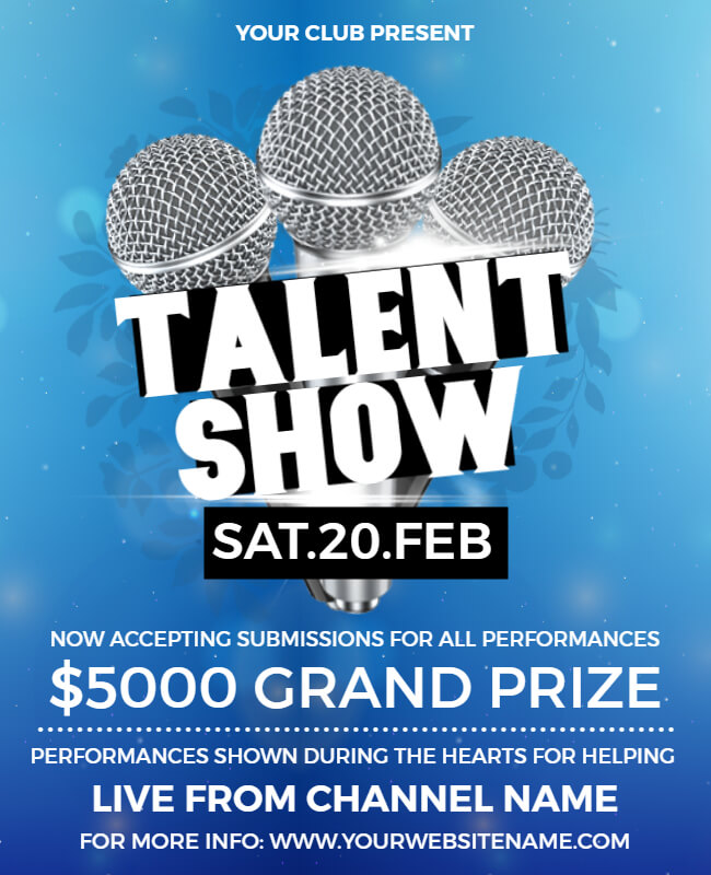 20 Talent Show Flyer Templates