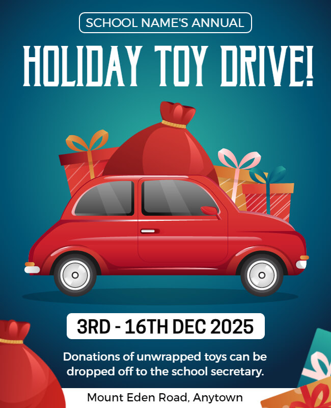 30+ Toy Drive Flyer Templates for Heartwarming Campaigns