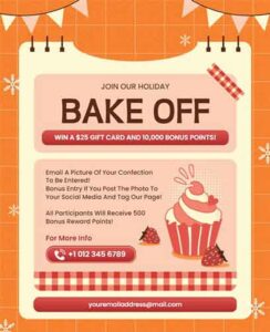 Bake Sale Flyer Templates – Free | Customizable | Download