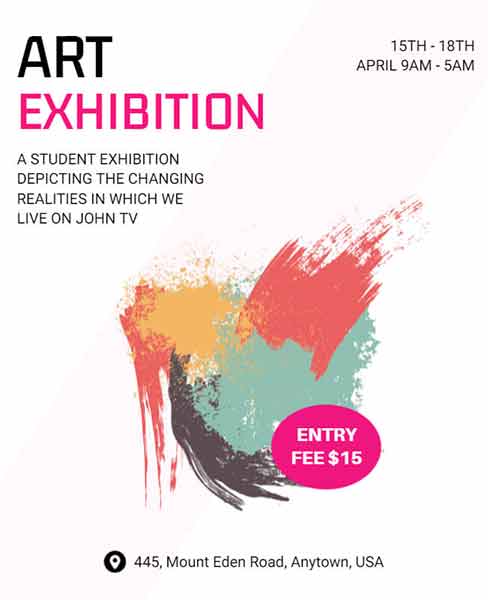 Art Exhibition Flyer Templates – Free | Customize | Download