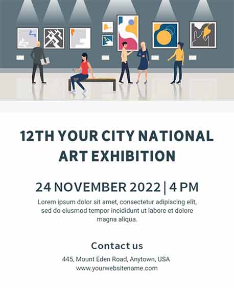 Art Exhibition Flyer Templates – Free | Customize | Download