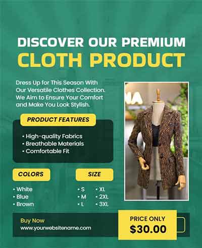 Clothing Flyer Templates – Free | Edit | Download | Print