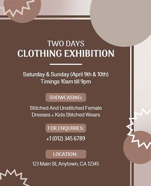 Clothing Flyer Templates – Free | Edit | Download | Print