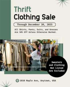 Clothing Flyer Templates – Free | Edit | Download | Print