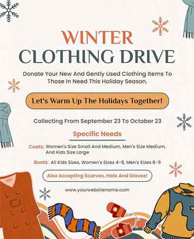 Clothing Drive Flyer Template 147 Clothing Drive Flyer High Res