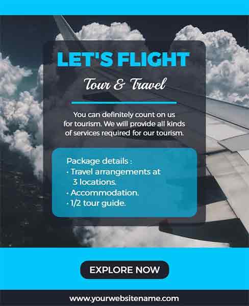 Travel Flyer Templates – Free | Customizable | Printable