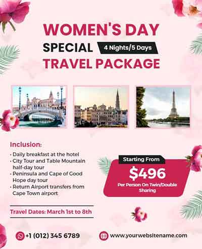 Travel Flyer Templates – Free | Customizable | Printable