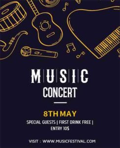 Concert Flyer Templates – Free | Customize | Download