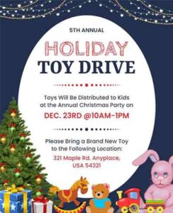 Toy Drive Flyer Templates – Free | Editable | Download