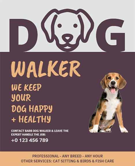Dog Walking Posters