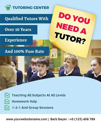 Tutoring Flyer Templates – Free | Editable | Downloadable