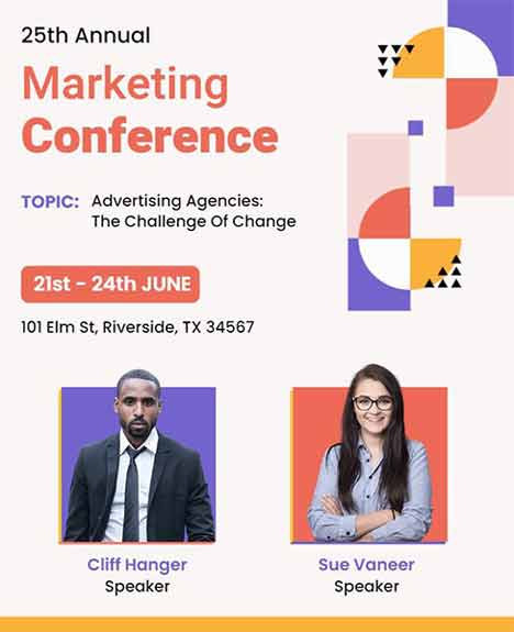 Conference Flyer Templates – Free | Customizable | Printable