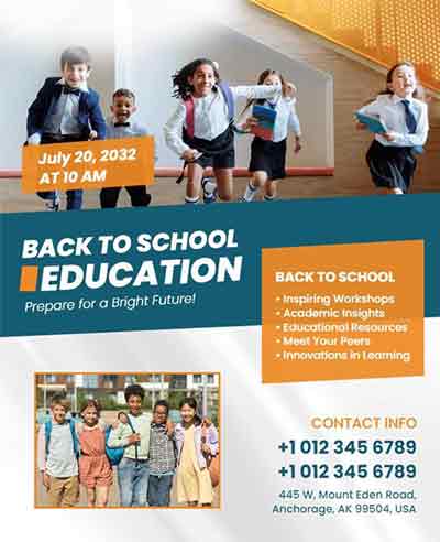 Education Flyer Templates – Free | Editable| Downloadable