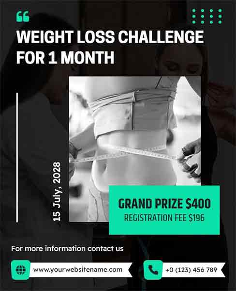 Weight Loss Flyer Templates – Free | Editable | Downloadable