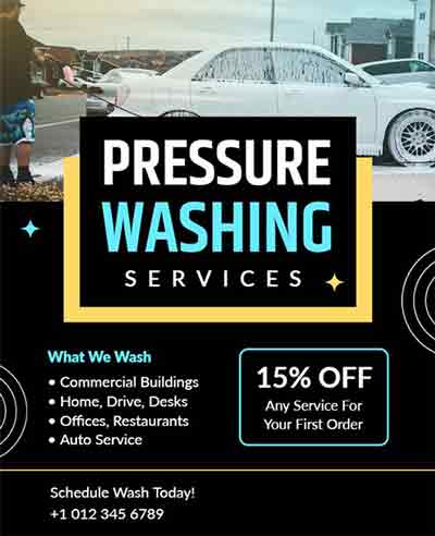 Pressure Washing Flyer Templates – Free | Customize | Print
