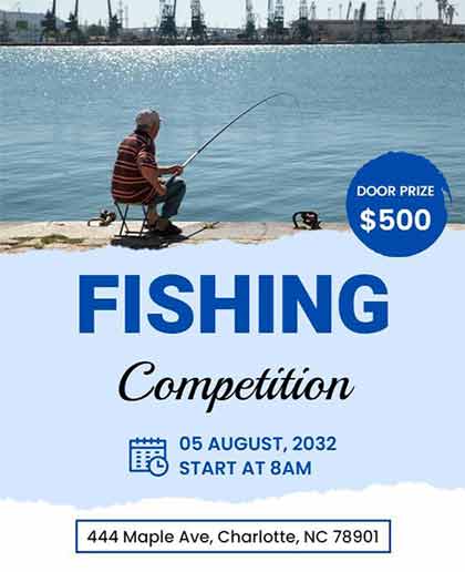 Fishing Flyer Templates – Free | Customize | Downloadable
