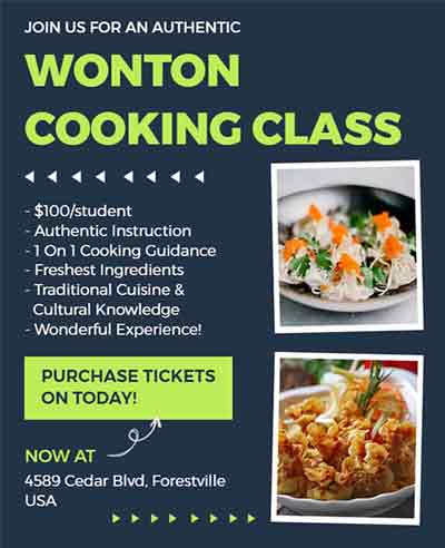 Cooking Class Flyer Templates – Free | Edit | Download