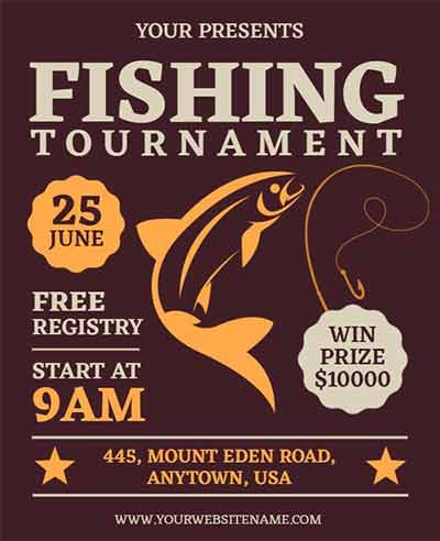 Fishing Flyer Templates – Free | Customize | Downloadable