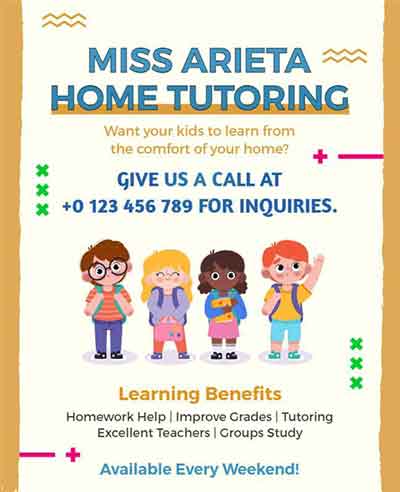 Tutoring Flyer Templates – Free | Editable | Downloadable