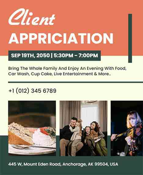 Appreciation Flyer Templates – Free | Editable | Printable