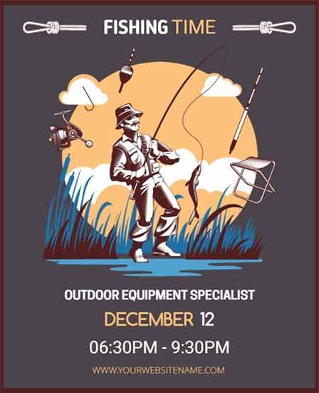Fishing Flyer Templates – Free | Customize | Downloadable