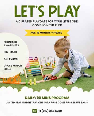 Daycare Flyer Templates – Free | Editable | Printable