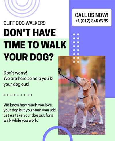Dog Walker Flyer Templates – Free | Editable | Printable