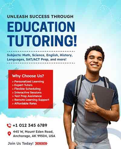 Tutoring Flyer Templates – Free | Editable | Downloadable
