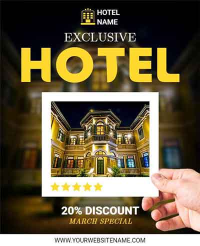 Hotel Flyer Templates – Free | Customizable | Downloadable