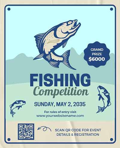 Fishing Flyer Templates – Free | Customize | Downloadable