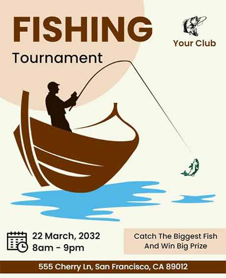 Fishing Flyer Templates – Free | Customize | Downloadable