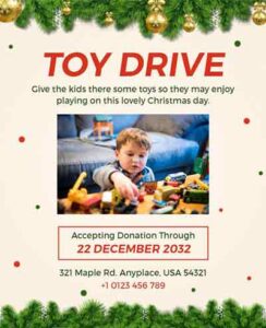 Toy Drive Flyer Templates – Free | Editable | Download