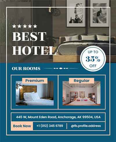 Hotel Flyer Templates – Free | Customizable | Downloadable