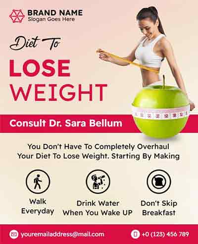 Weight Loss Flyer Templates – Free | Editable | Downloadable