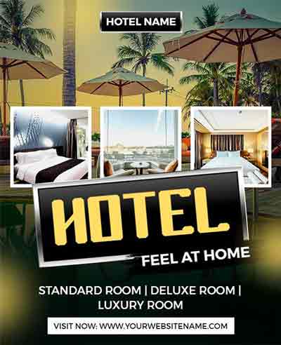 Hotel Flyer Templates – Free | Customizable | Downloadable