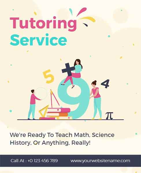 Tutoring Flyer Templates – Free | Editable | Downloadable