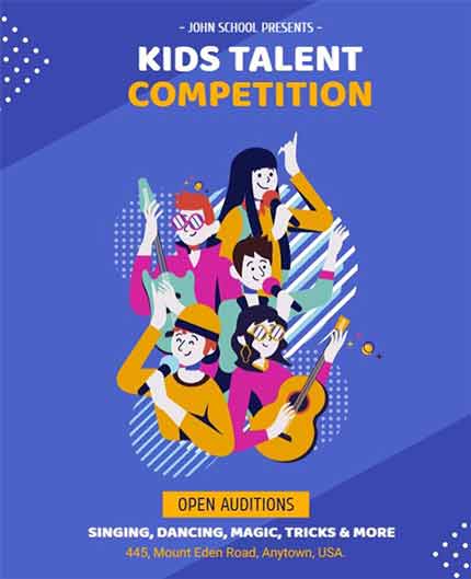 Talent Show Flyer Templates – Free | Customize | Download