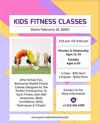 Fitness Flyer Templates – Free | Editable | Printable