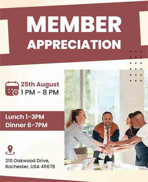 Appreciation Flyer Templates – Free | Editable | Printable