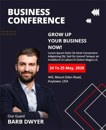 Conference Flyer Templates – Free | Customizable | Printable