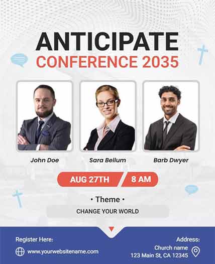 Conference Flyer Templates – Free | Customizable | Printable