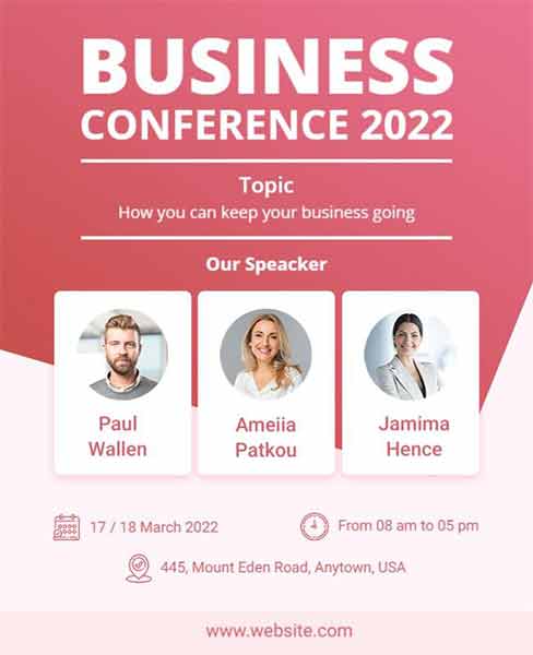 Conference Flyer Templates – Free | Customizable | Printable