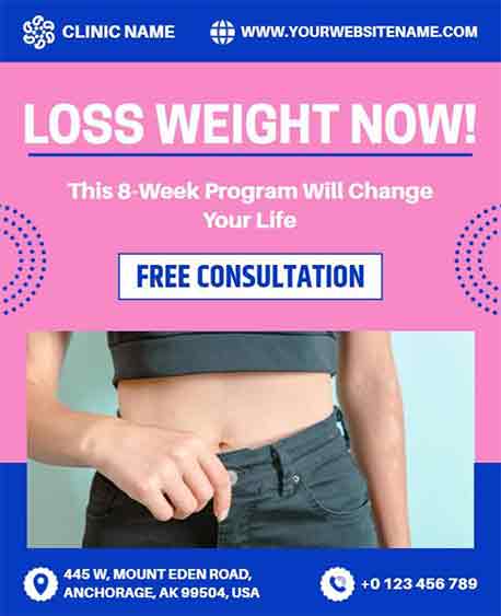 Weight Loss Flyer Templates – Free | Editable | Downloadable