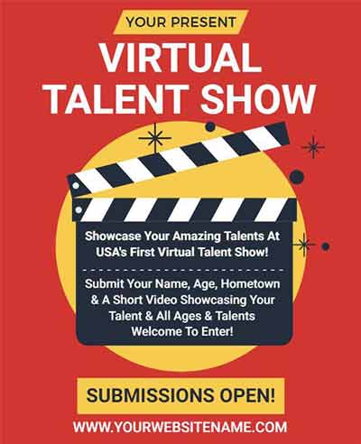 Talent Show Flyer Templates – Free | Customize | Download