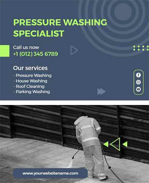 Pressure Washing Flyer Templates – Free | Customize | Print
