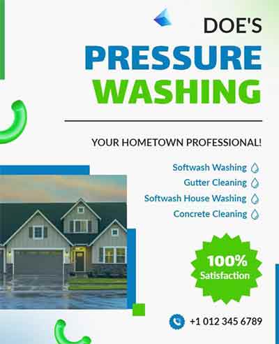 Pressure Washing Flyer Templates – Free | Customize | Print