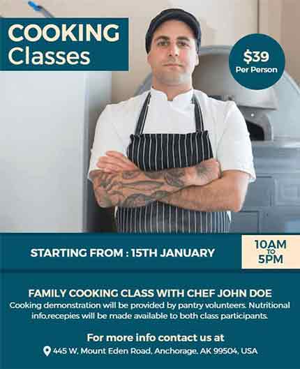 Cooking Class Flyer Templates – Free | Edit | Download