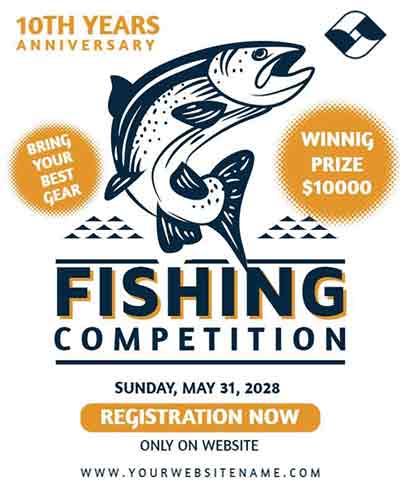 Fishing Flyer Templates – Free | Customize | Downloadable